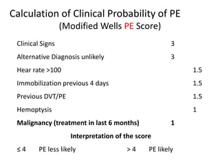 deep vein thrombosis and pe | PPTX