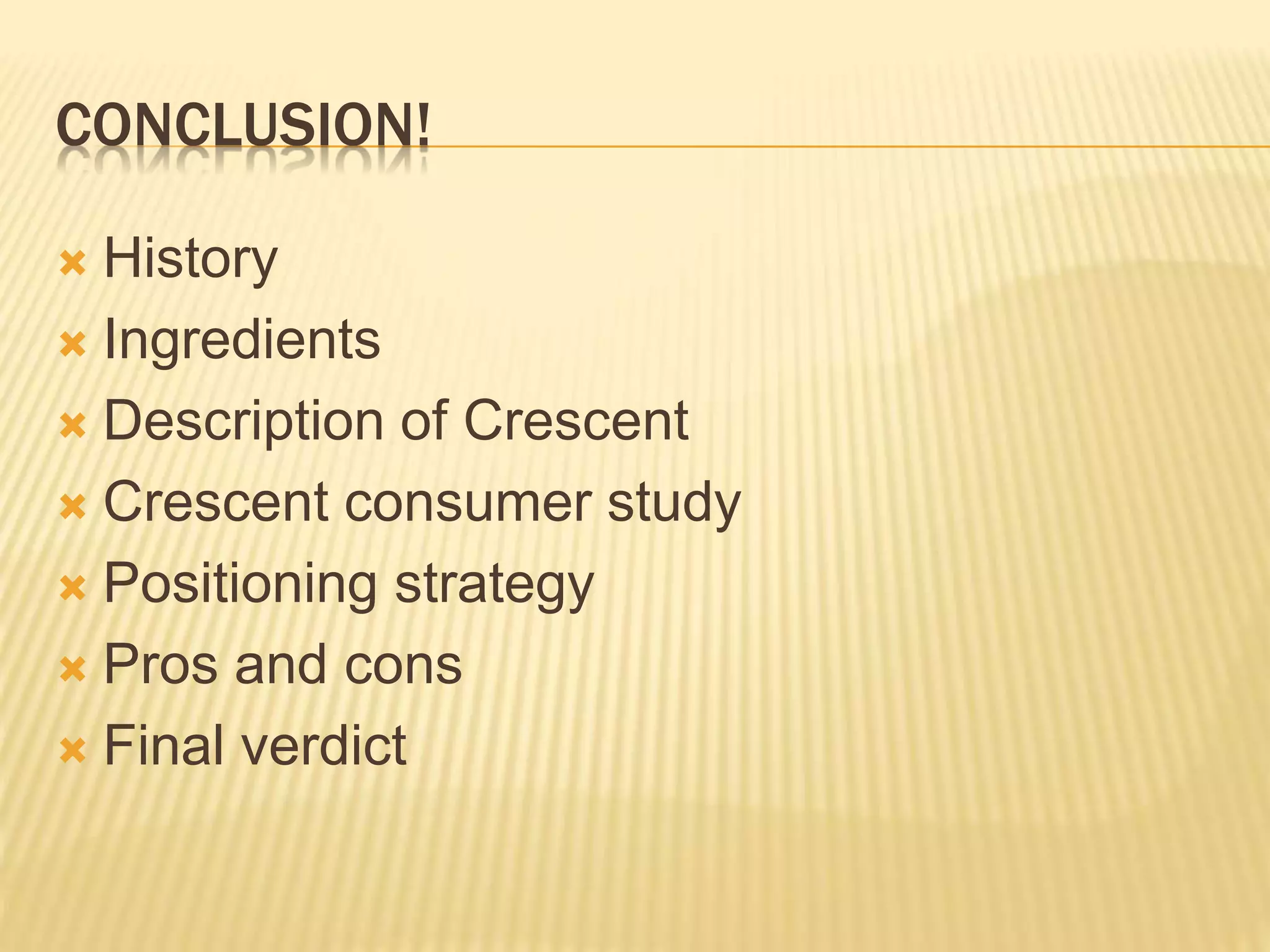 Harvard Business Case study on Crescent Pure. | PPT
