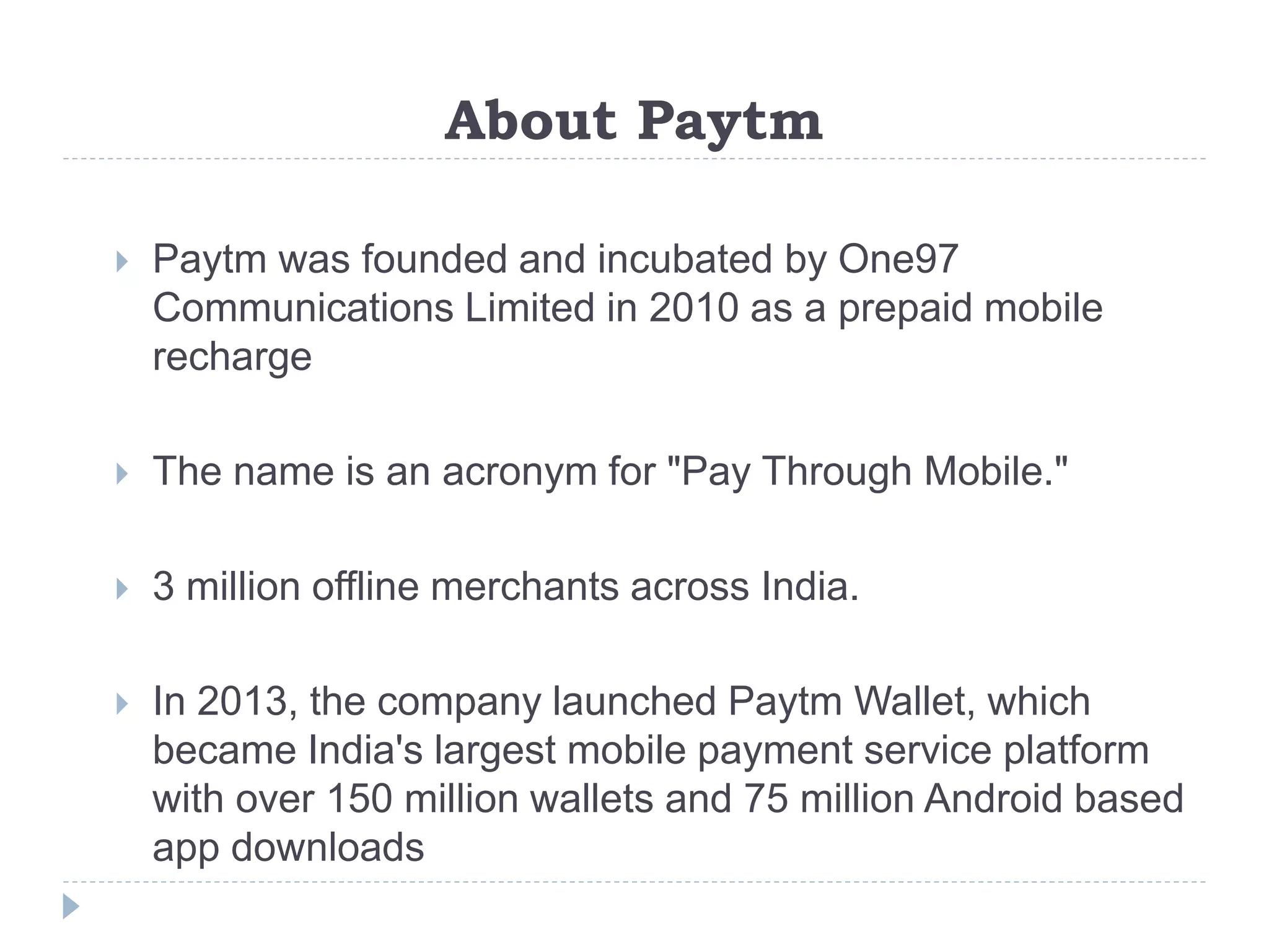 Paytm case study | PPTX