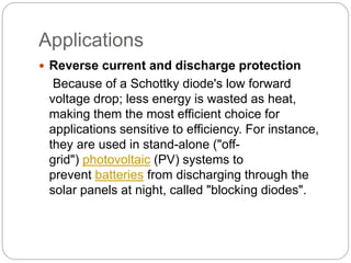 Schottky diode | PPTX