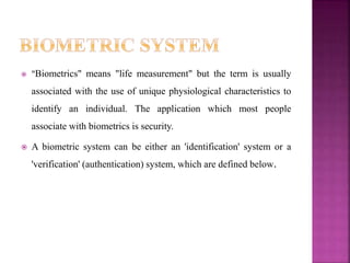 Visual Cryptography for biometric privacy | PPT