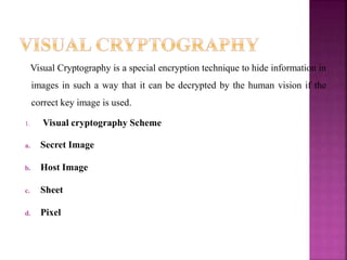 Visual Cryptography for biometric privacy | PPTX
