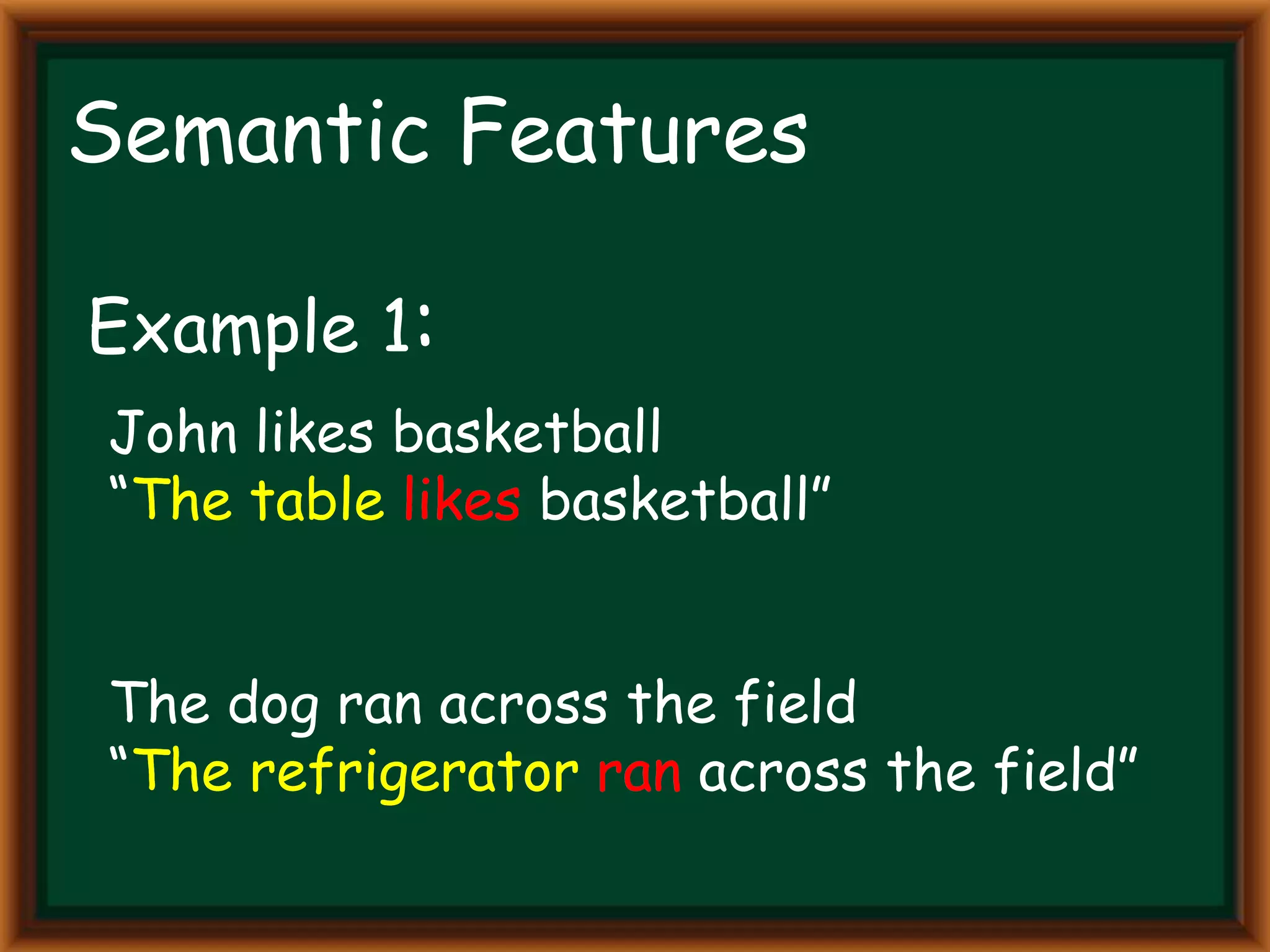 Semantic Features | PPTX
