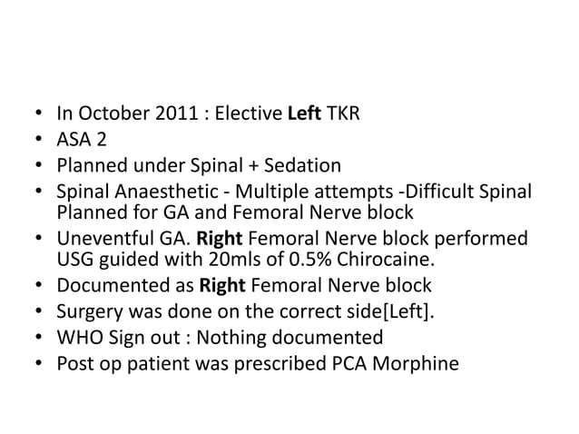 STOP Before Block - REGIONAL ANAESTHESIA safety check | PPTX | Surgery ...