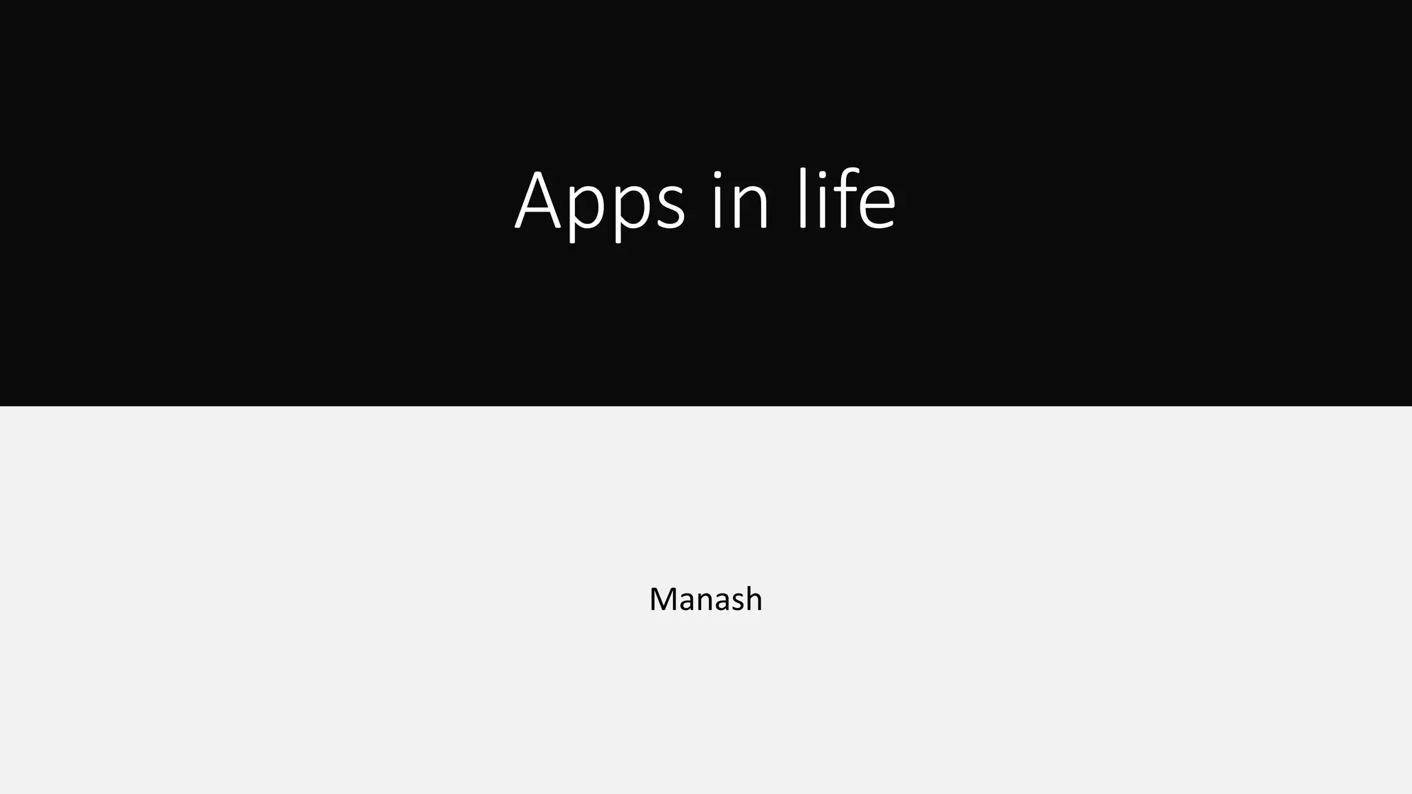 Apps in life | PPTX
