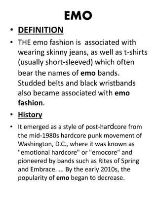 fashion types | PPTX