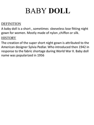 fashion types | PPTX