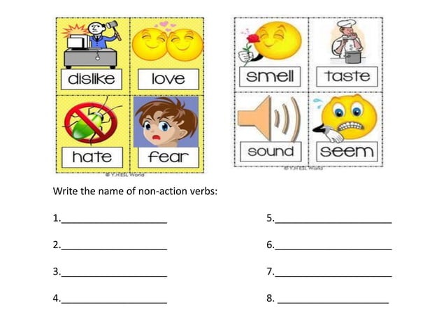 NON-ACTION VERBS | PPT