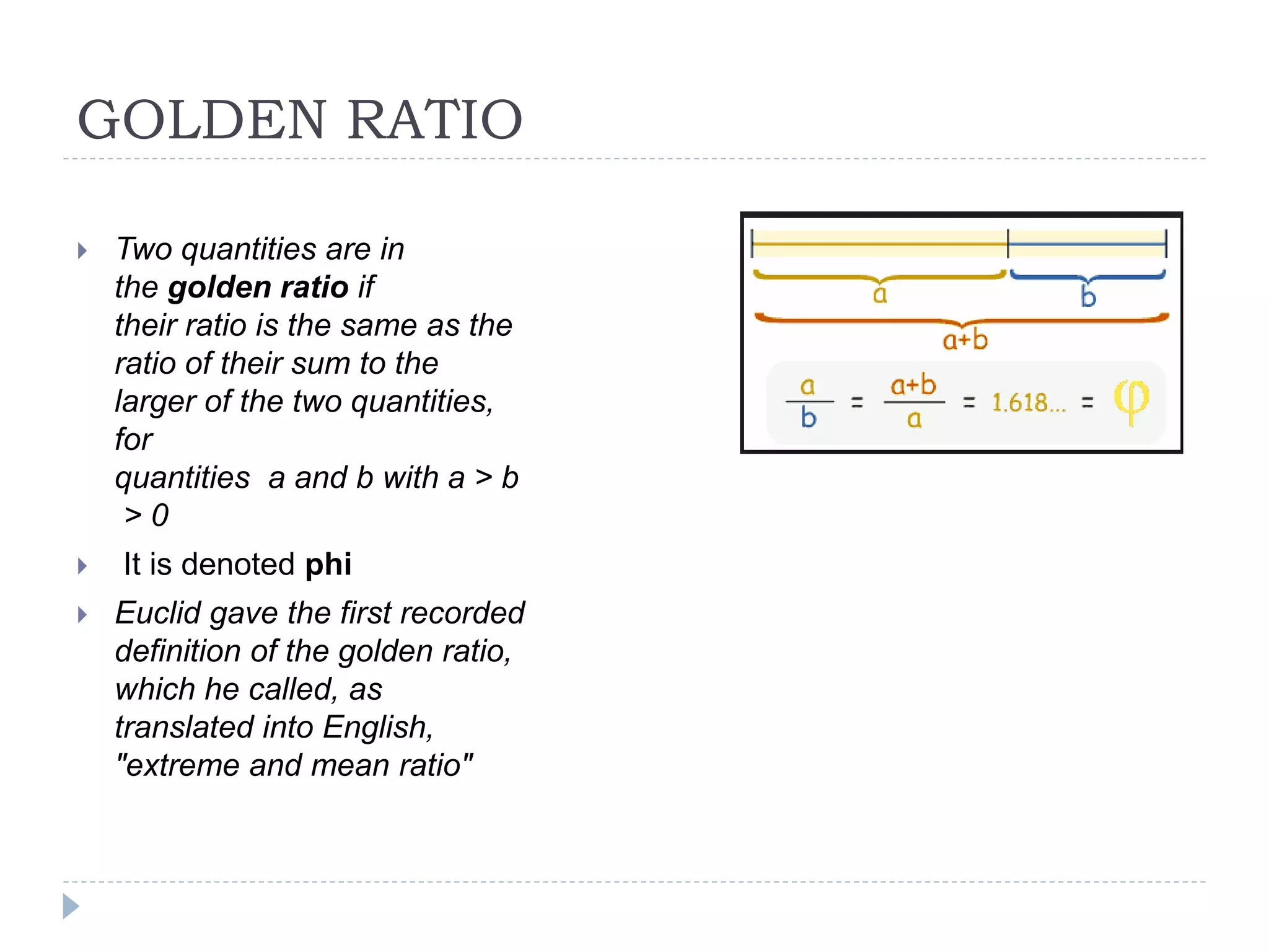 GOLDEN RATIO | PPTX