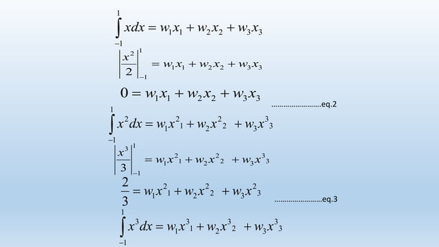 Gauss Quadrature Formula | PPTX | Physics | Science