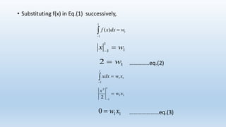 Gauss Quadrature Formula | PPTX