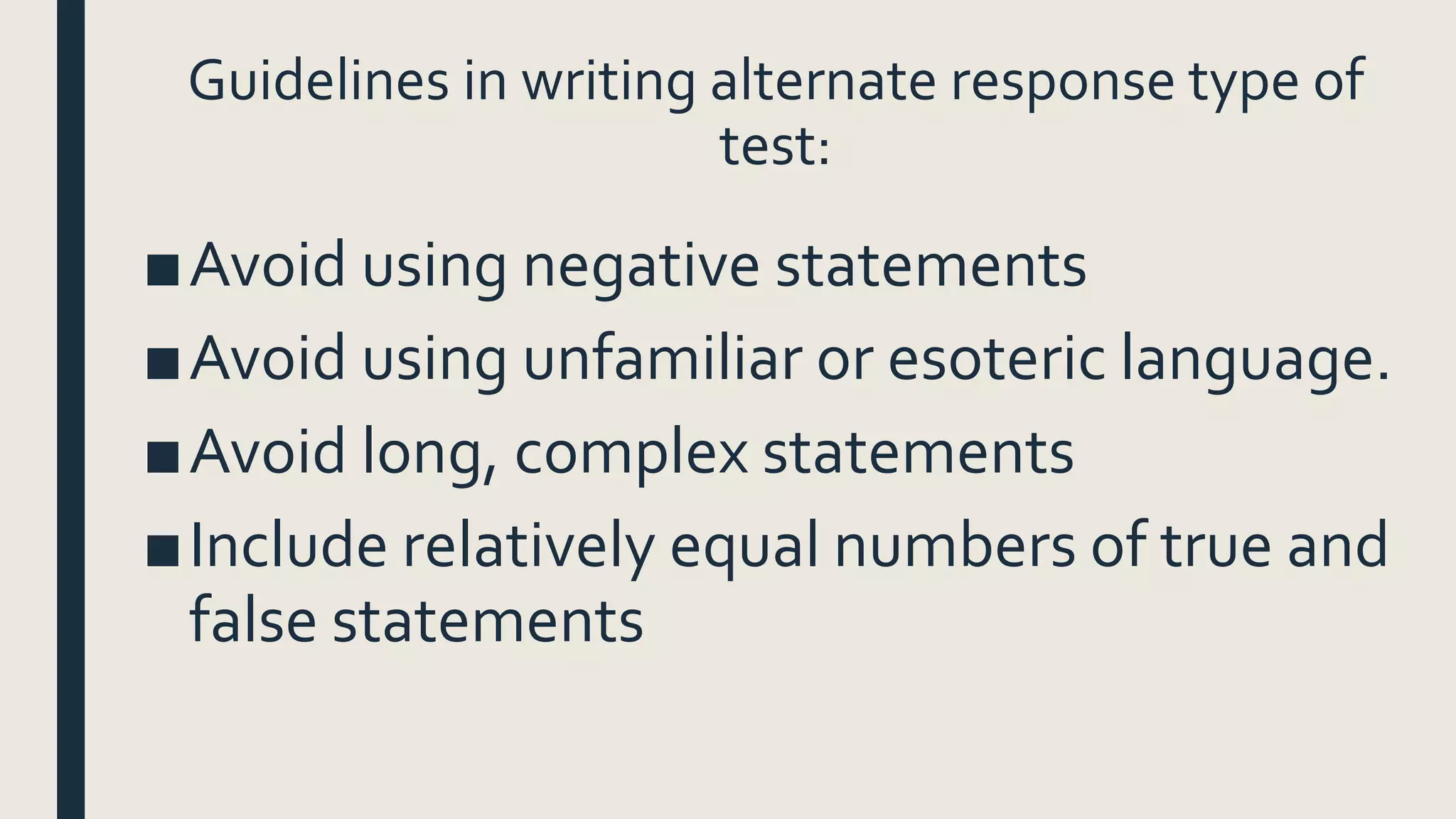 Alternate-Response | PPTX