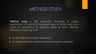 method study- micromotion vs memo motion | PPTX