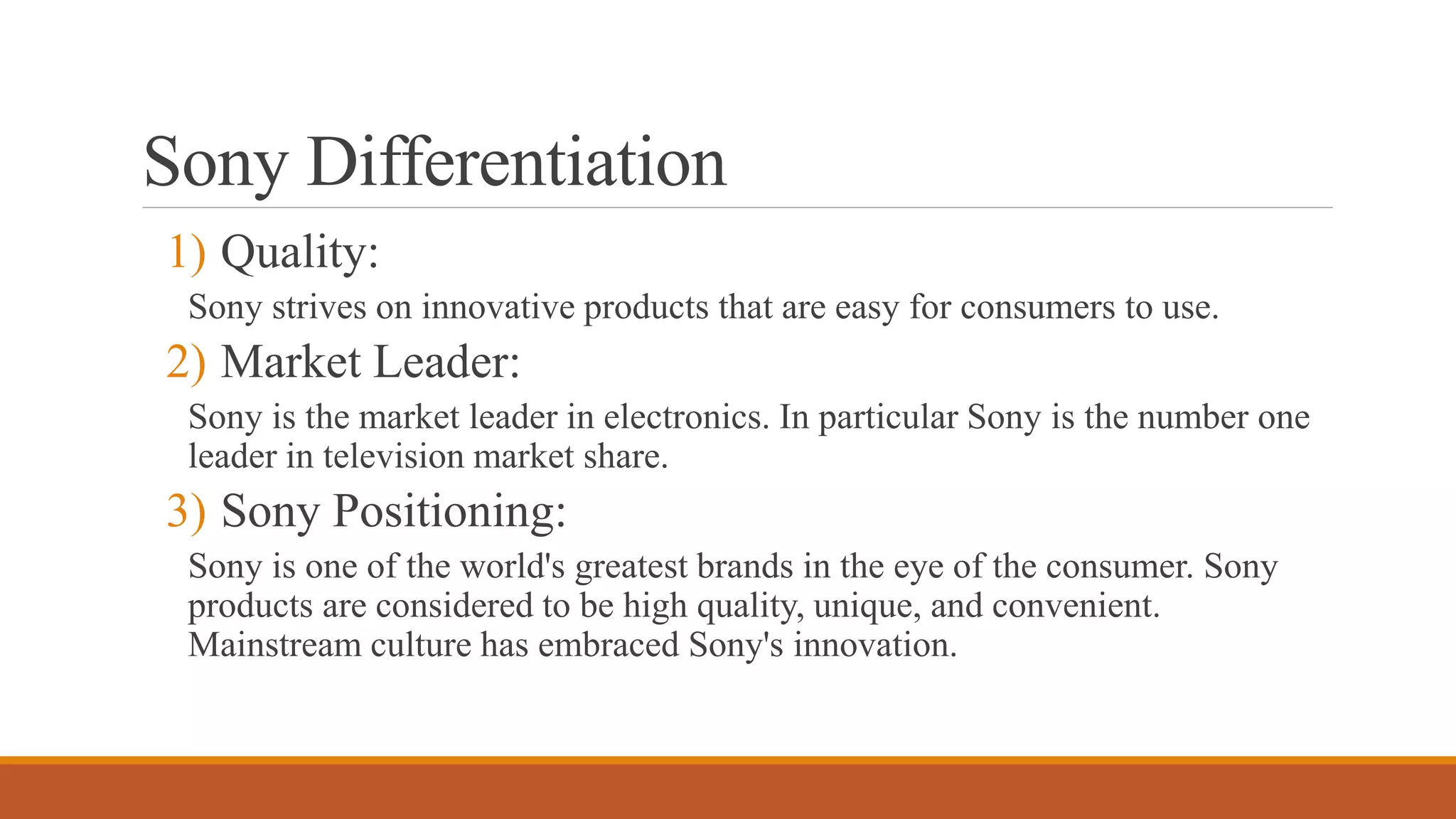 Sony Marketing Strategies | PPTX