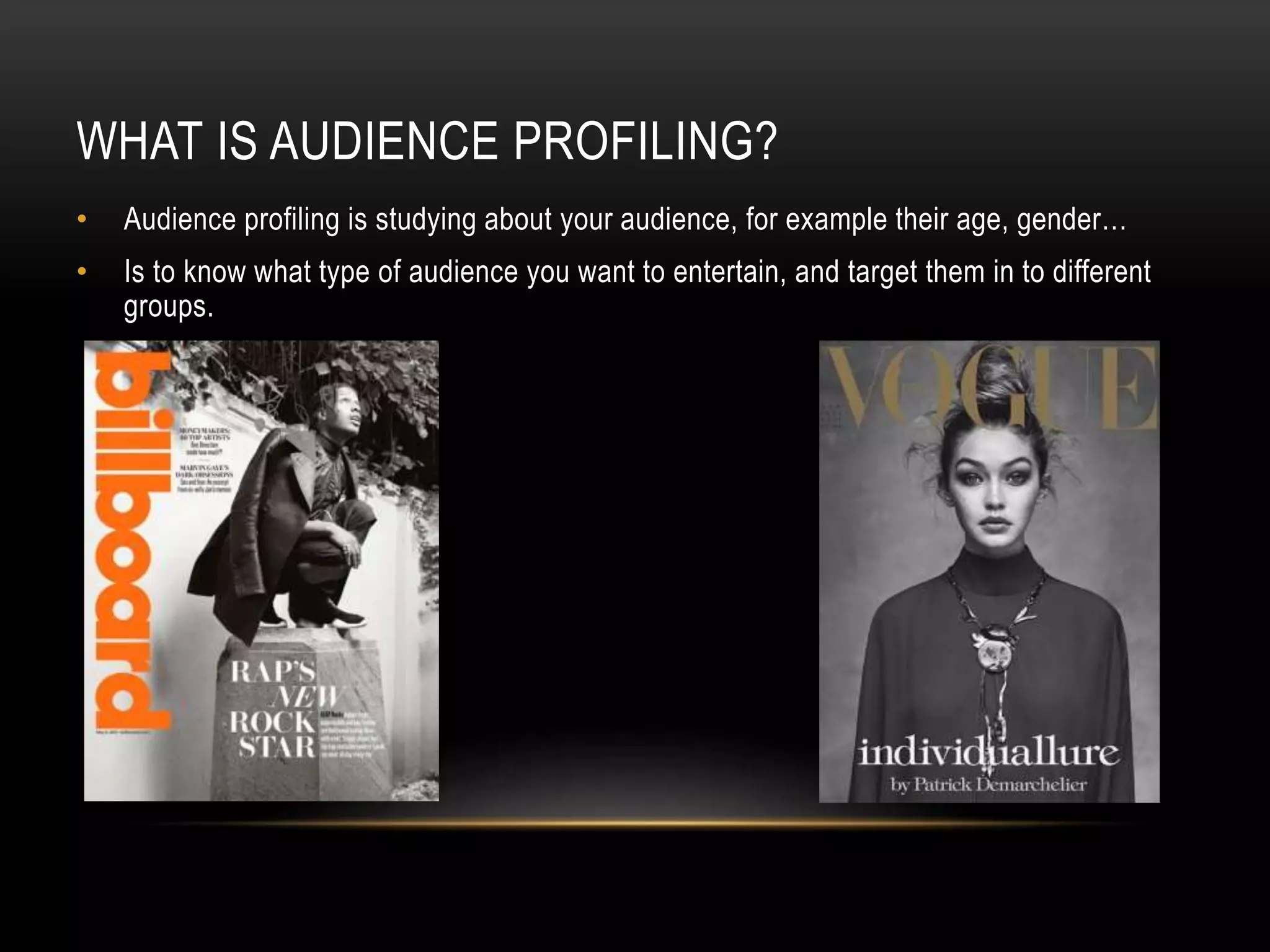 Audience profiling | PPT