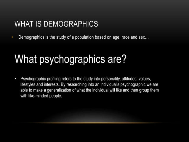 Audience profiling | PPT