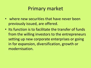 INTRODUCTION TO STOCK MARKET | PPTX