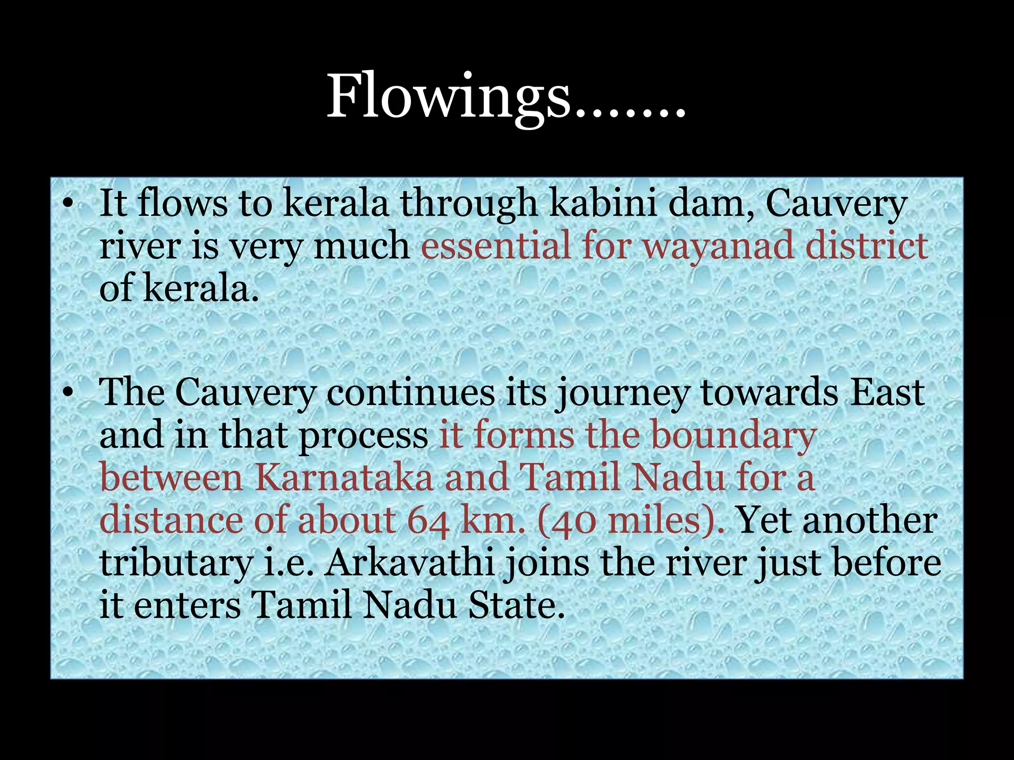 CAUVERY WATER DISPUTE | PPTX