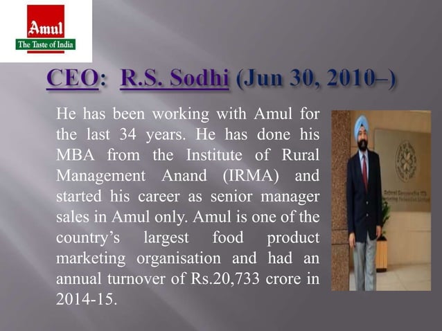 presentation on amul | PPTX | Business | Business and Finance
