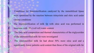 Interesterification | PPTX