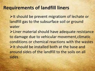 landfill liners | PPTX