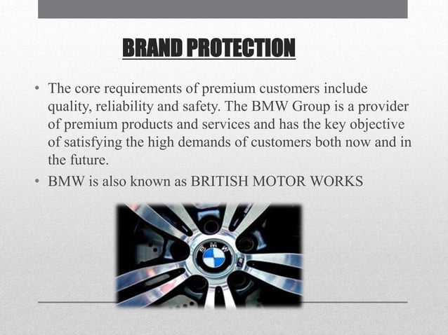 CASE STUDY OF BMW | PPTX