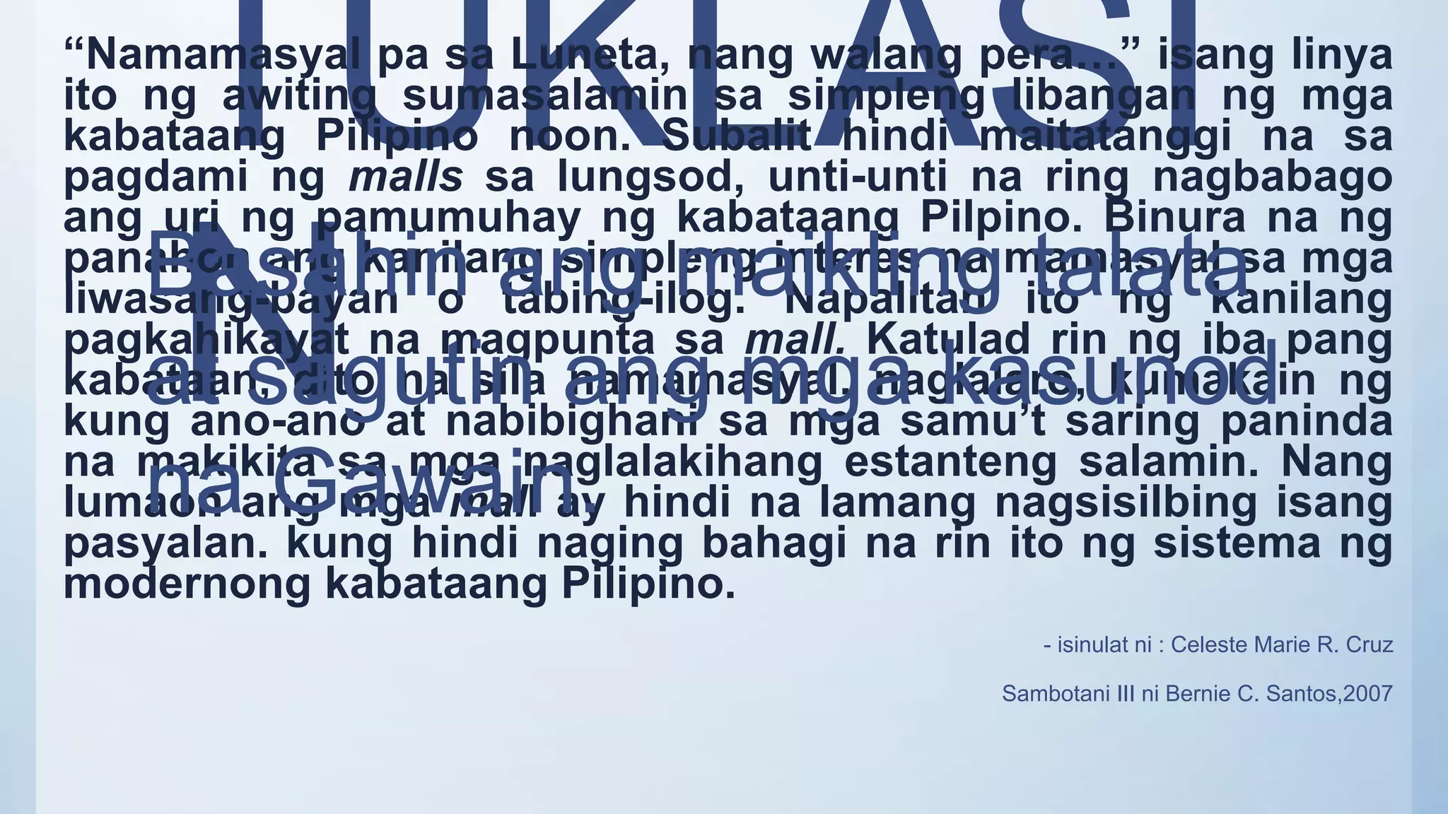 Ang Mga Kababaihan Noon at Ngayon at sa Nakalipas na 50 taon | PPTX