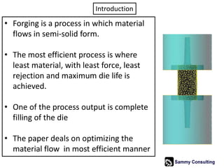 Creating material flow highways in Forging Dies | PPT