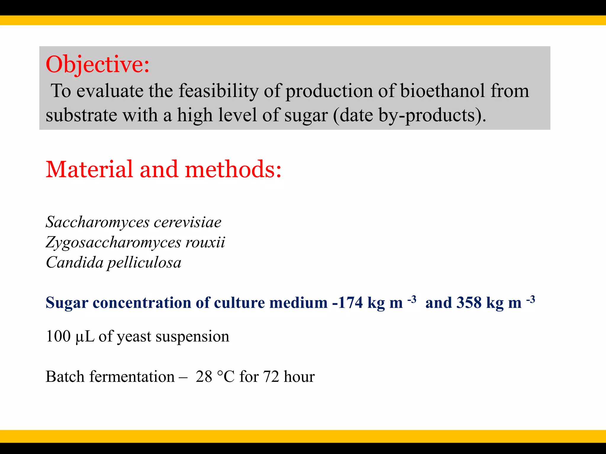 Bioethanol production from fruits and vegetable wastes | PPTX