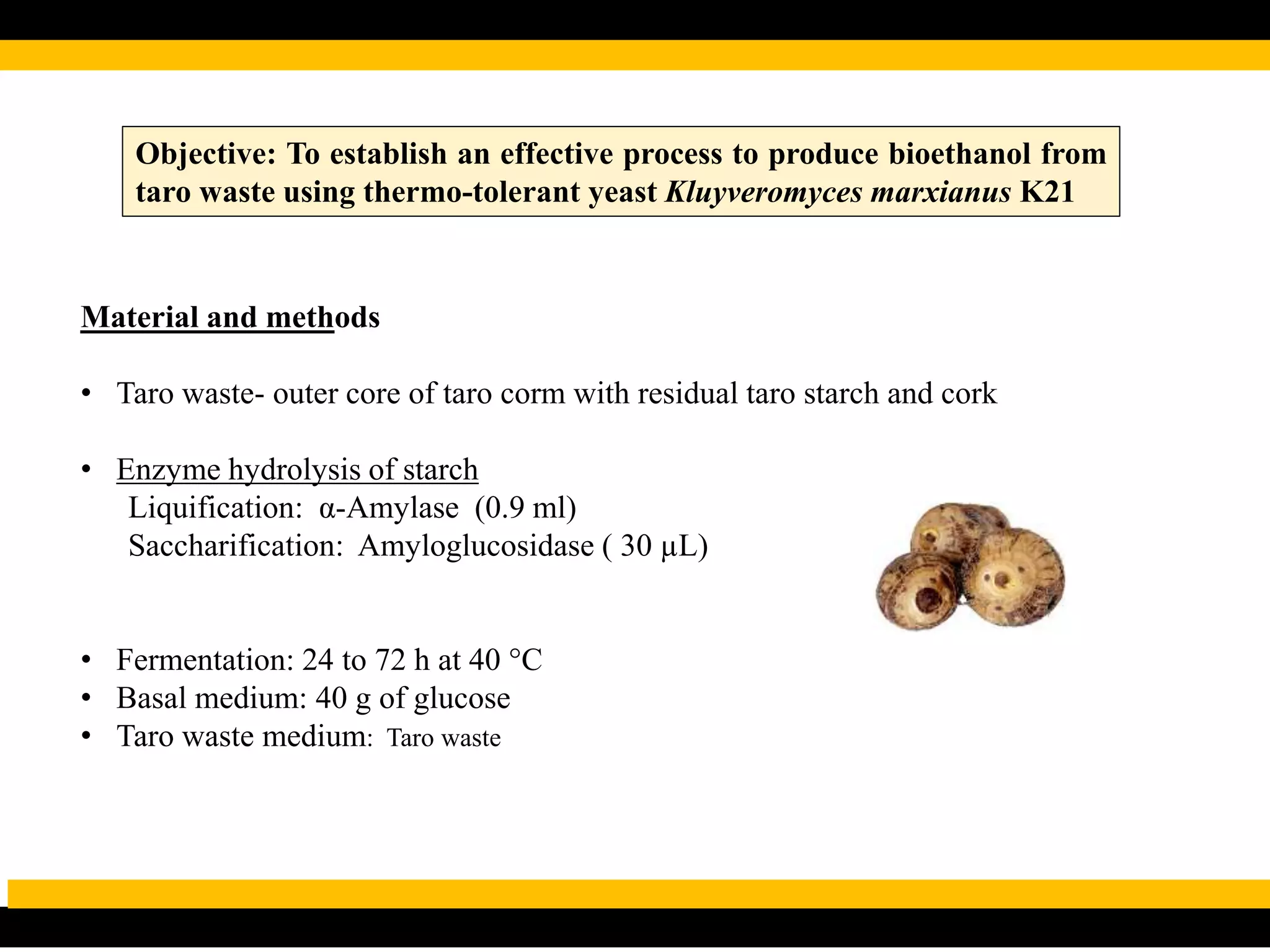 Bioethanol production from fruits and vegetable wastes | PPTX