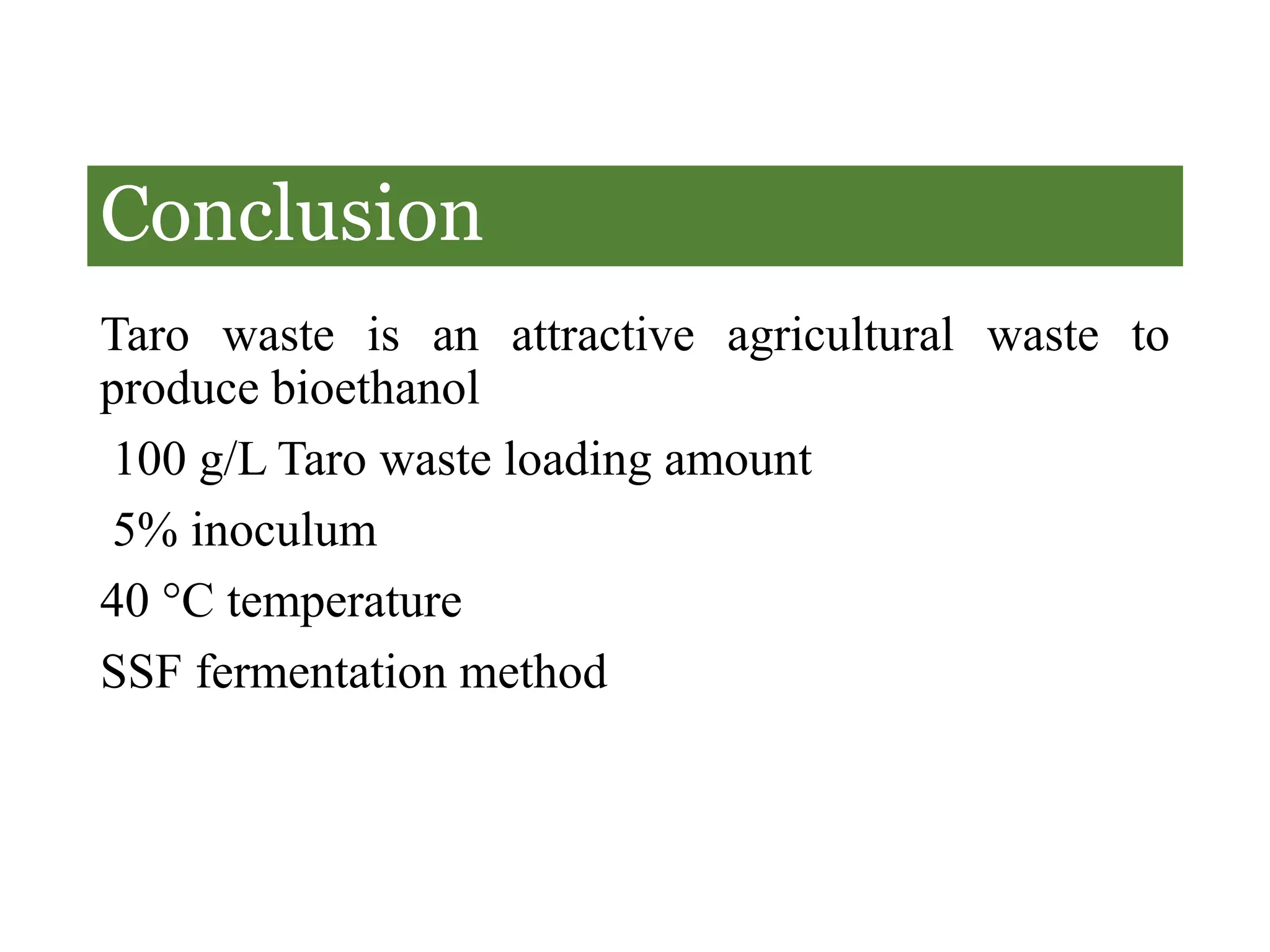 Bioethanol production from fruits and vegetable wastes | PPTX