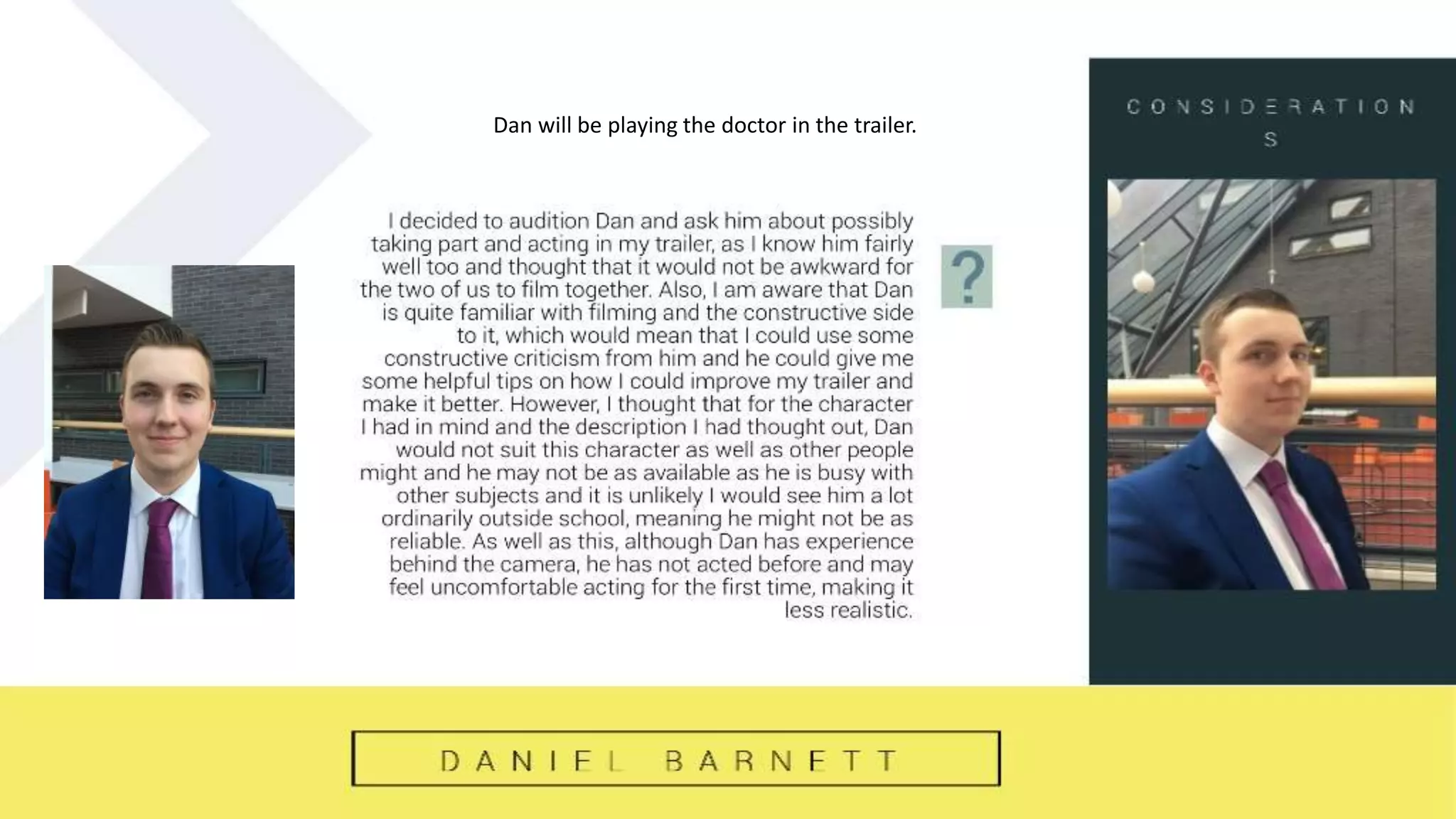 Casting Process and Actor Shots | PPT