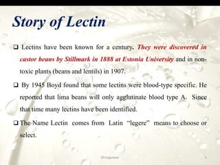 LECTINS IN CANCER THERAPY | PPTX