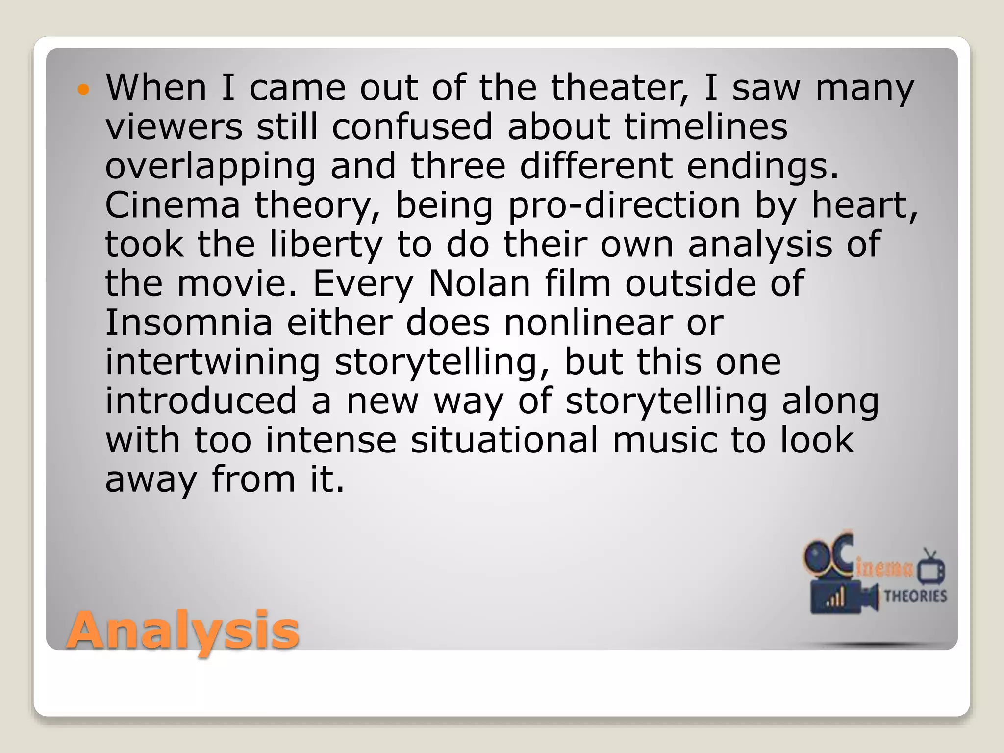 Dunkirk (Movie) Analysis | PPTX