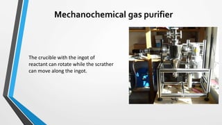 Mechanochemical methods in the production of high purity gases | PPT