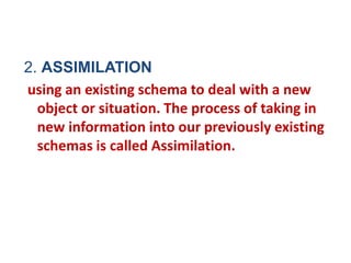 Piaget Theory of Cognitive Development Part-I | PPTX