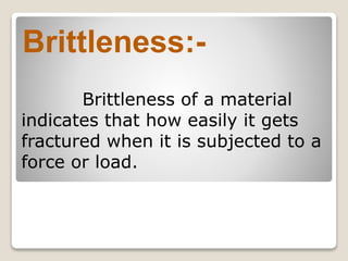 Properties Of Materials | PPTX