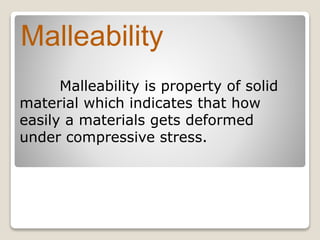 Properties Of Materials | PPTX