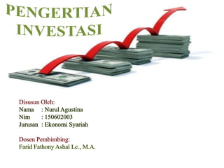 Pengertian Investasi | PPTX
