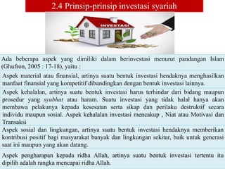 Pengertian Investasi | PPTX