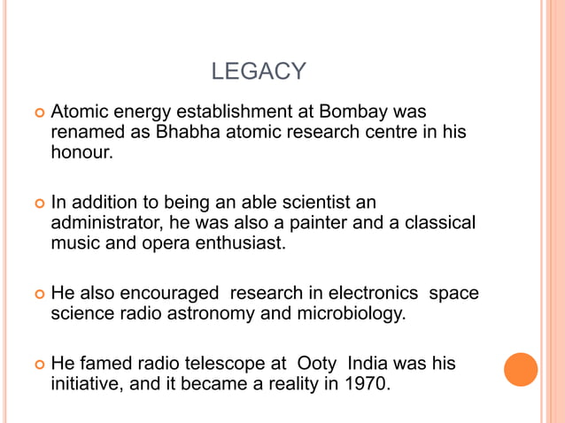 HOMI J BHABHA | PPTX