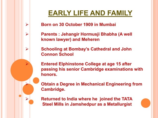 HOMI J BHABHA | PPTX