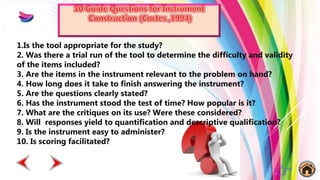 DATA COLLECTION AND INSTRUMENTATION | PPT
