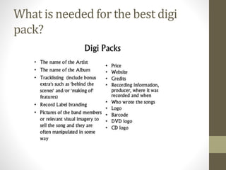 digi packs analysis | PPT