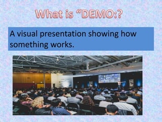 demonstration method in teaching and technology | PPTX