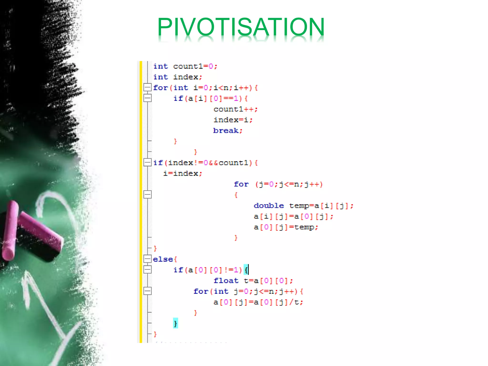 Implementation of Gauss Elimination Method in c++ | PPTX