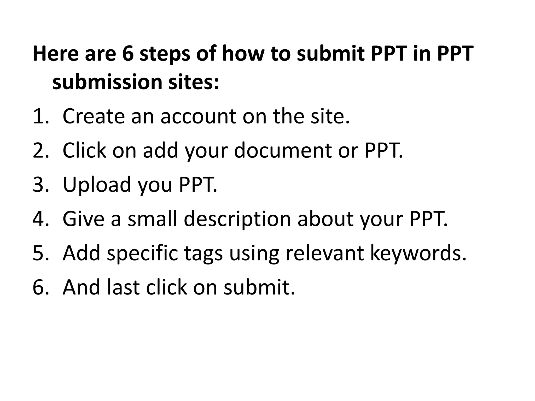 Best ppt submission sites | PPTX