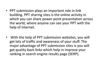 Best ppt submission sites | PPTX
