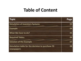 Simulation Queuing System Example | Simulation & Modeling | PPT