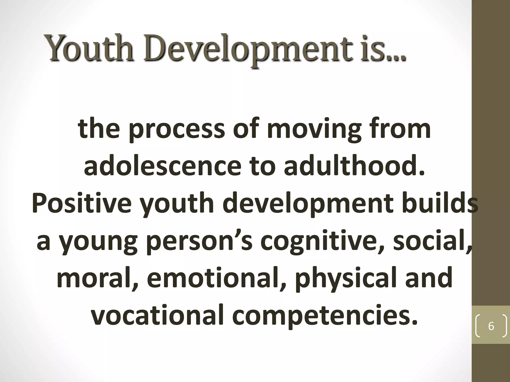 ROLE OF YOUTH IN COMMUNITY DEVELOPMENT & SUSTAINABLE DEVELOPMENT | PPTX